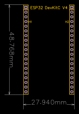ESP32 DevKitC V4 Headers Resources - EasyEDA
