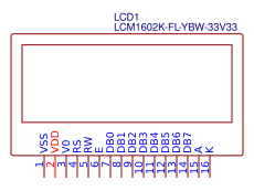 LCD 16x2 Display Resources - EasyEDA