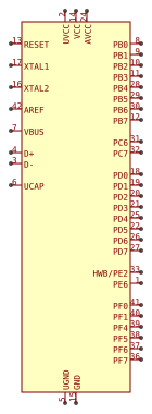 speedyknock-rescue_ATmega16U4-AU-MCU_Microchip_ATmega Resources - EasyEDA
