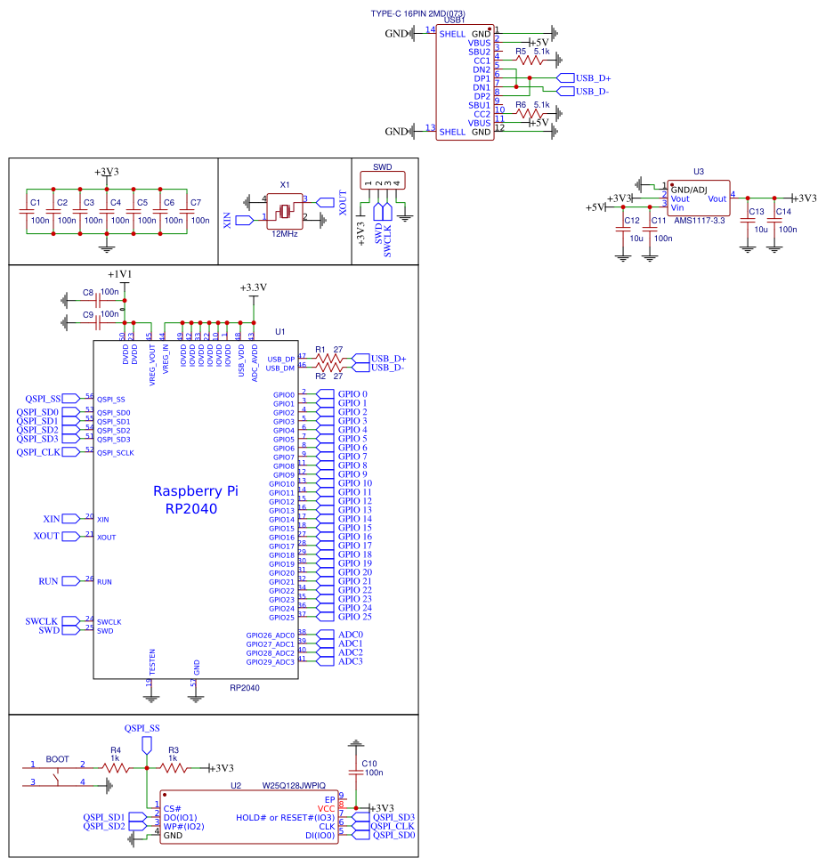 my RP2040 Board Resources - EasyEDA
