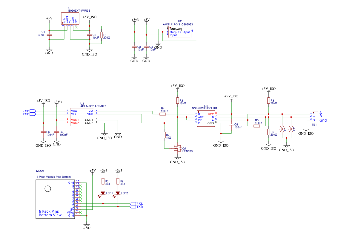 RS485 Isolated module Resources - EasyEDA