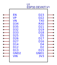 ESP32-DEVKIT-V1 30PINS Resources - EasyEDA