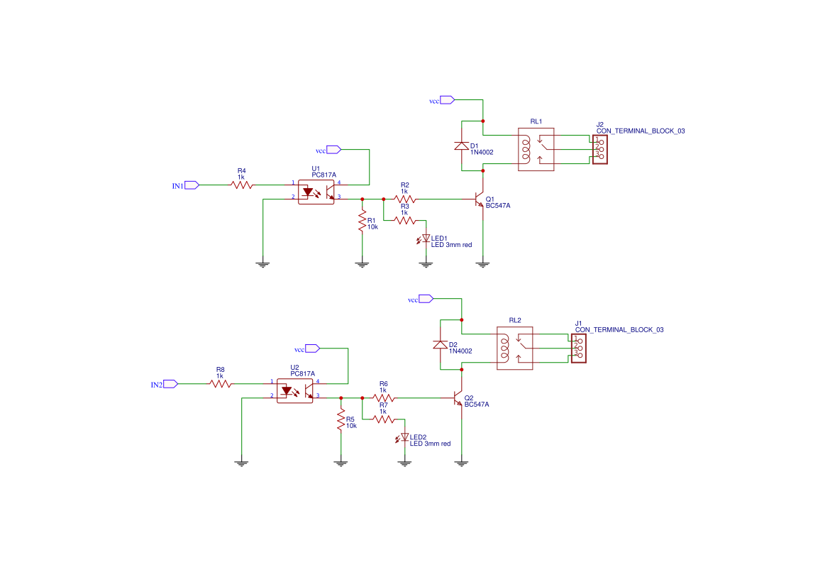 Esquema 1 Relay Modulo Resources - EasyEDA