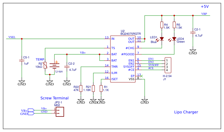 Lipo Battery Charger Resources - EasyEDA