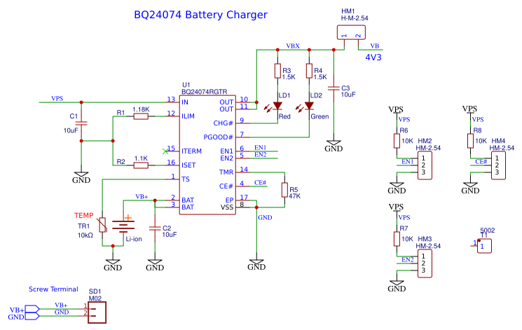 Battery CHarger BQ24072RGT Resources - EasyEDA