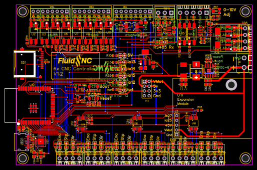 Layout 6X CNC Controller copy Resources - EasyEDA