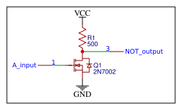 NOT gate 2N7002 R500 Resources - EasyEDA