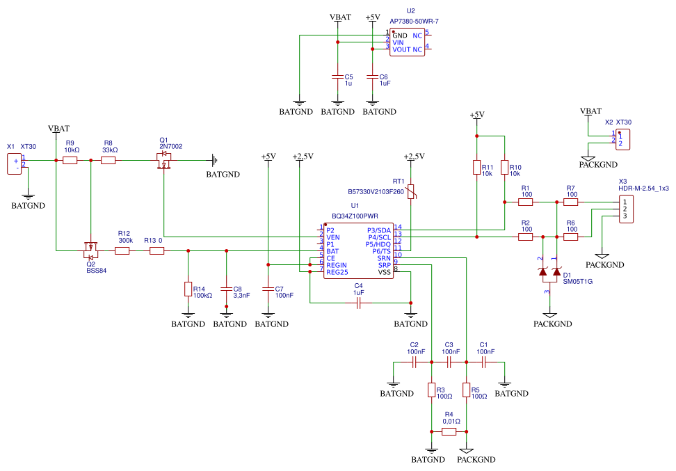 Schematic_BQ34Z100_monitoring. Resources - EasyEDA