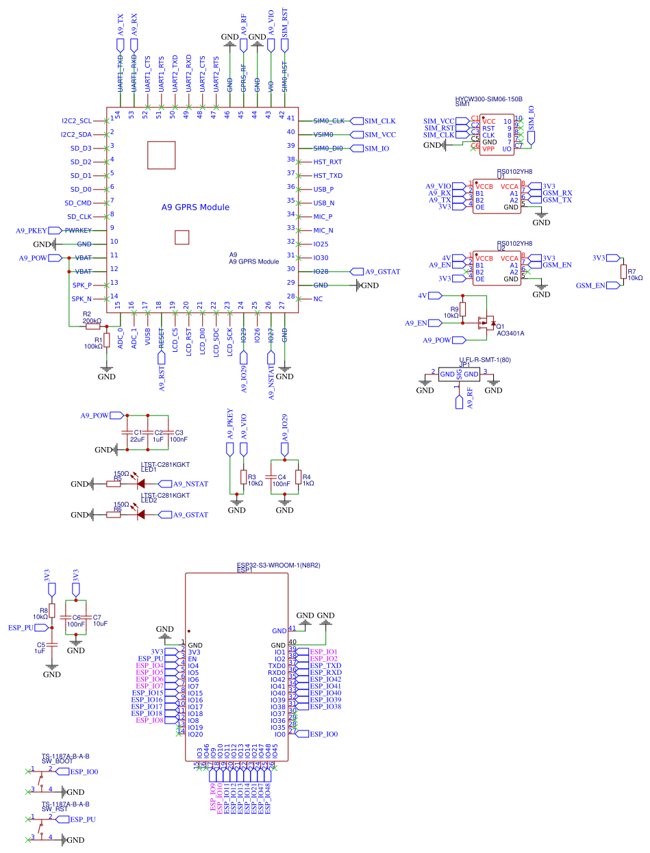 a9g_esp32s3 Resources - EasyEDA
