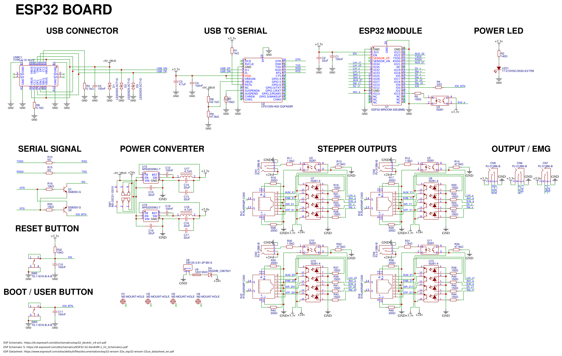 Fresadora Cnc Con Esp32 Resources Easyeda
