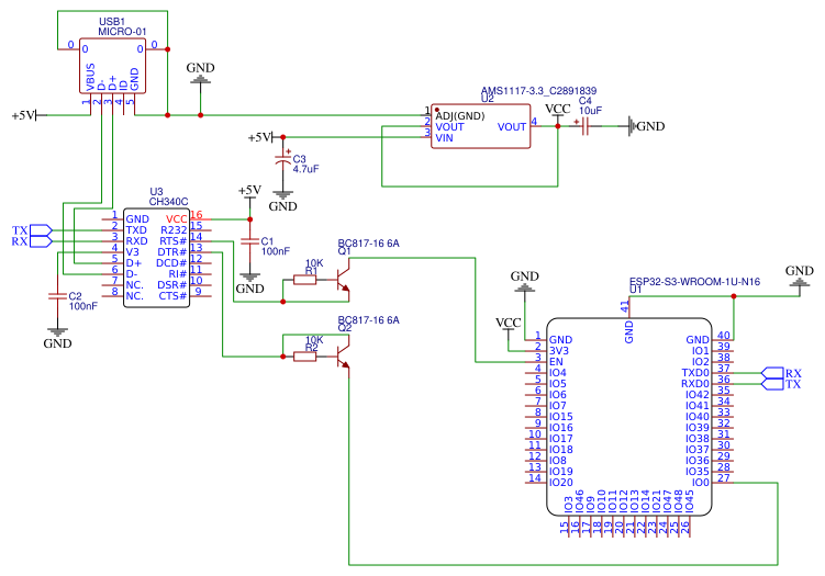 ESP32-S3 bare bone Resources - EasyEDA