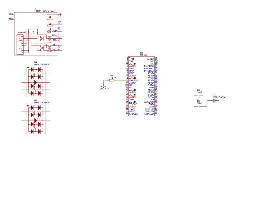 W5500 module Resources - EasyEDA