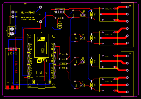 Nodemcu RS485 220V module V1 Resources - EasyEDA