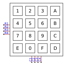 4x4 Keypad Module Pinout, Configuration, Features, Circuit, 47% OFF