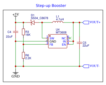 Step-up booster Resources - EasyEDA
