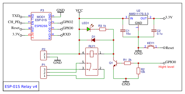 ESP8266.01 relay module Resources - EasyEDA