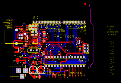 RAE Tech Turrent Arduino PCB Resources - EasyEDA