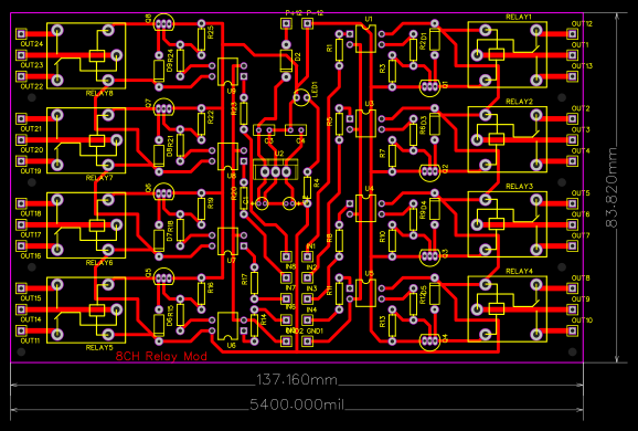 8 channel relay module with opto Resources - EasyEDA