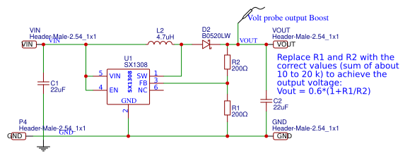 Step Up SX1308 2A Resources - EasyEDA