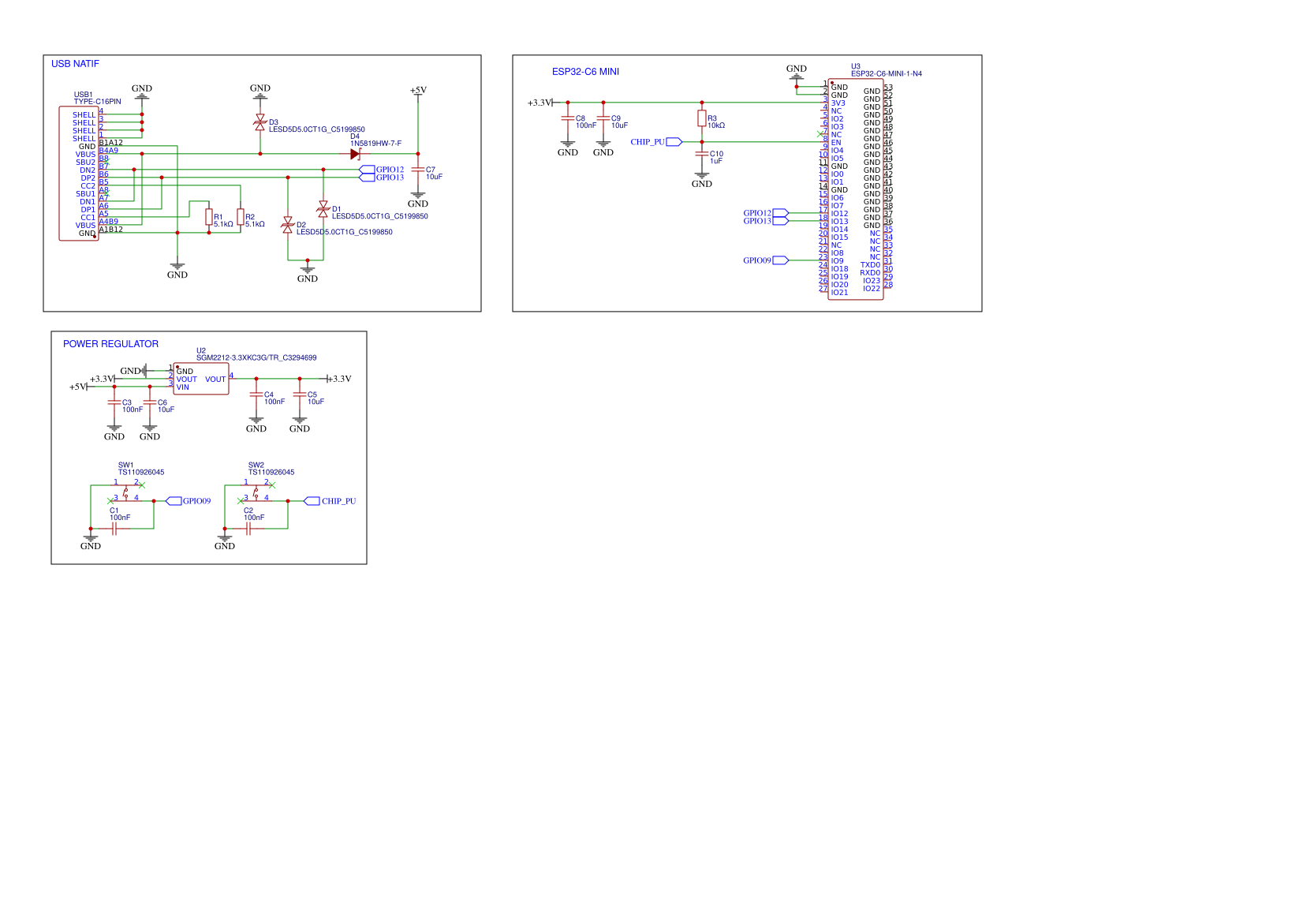 Schema_ESP32-C6-MINI Resources - EasyEDA