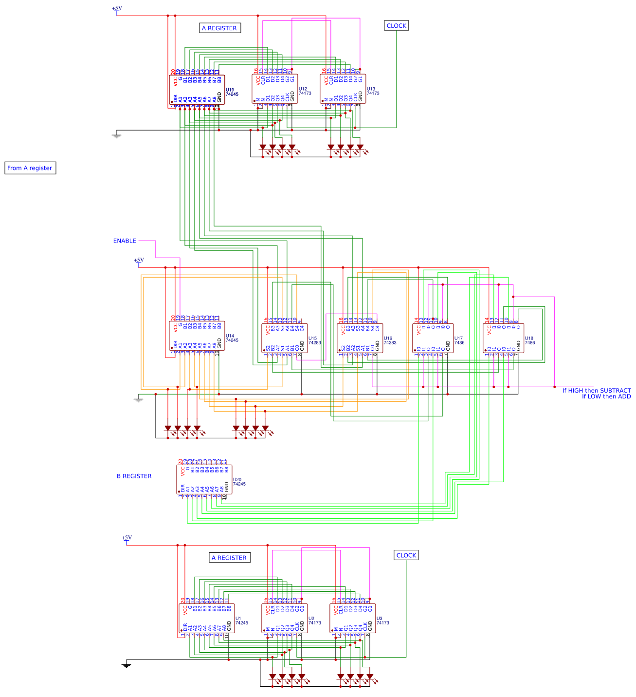 New Schematic Module full 8 bit comp test Resources - EasyEDA