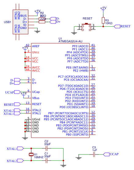 atmega32u4 Resources - EasyEDA