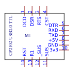 CP2102 USB 2.0 to TTL UART Module Resources - EasyEDA