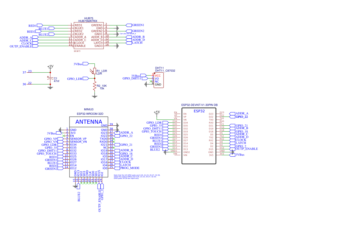 ESP32_MINI_P3_HUB75_Schematic Resources - EasyEDA