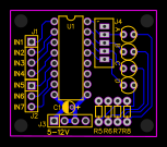 Stepper motor driver board ULN2003A - PCB n Resources - EasyEDA