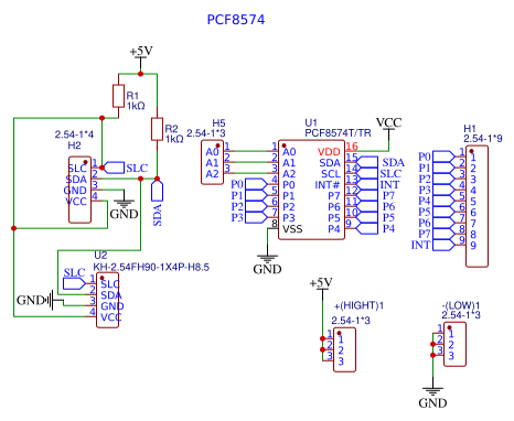 Modulo PCF8574AT - I2C - IO Resources - EasyEDA