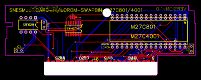 SNES MULTICARD-HI/LOROM-SWAPBIN-M27C801/4001 Resources - EasyEDA