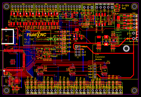 Layout 6X CNC Controller copy Resources - EasyEDA