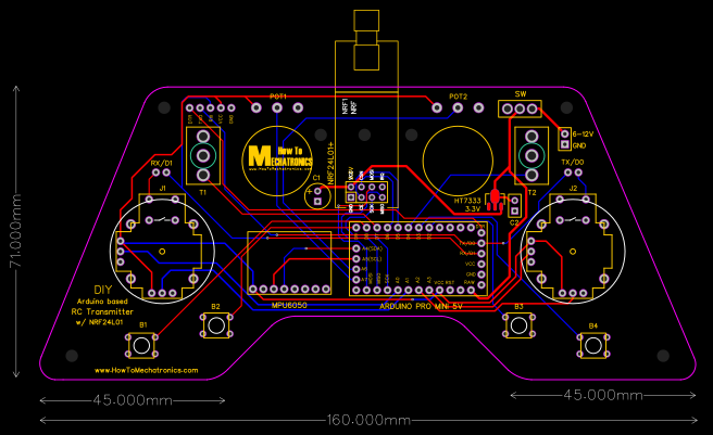 DIY Arduino based RC Transmitter Resources - EasyEDA