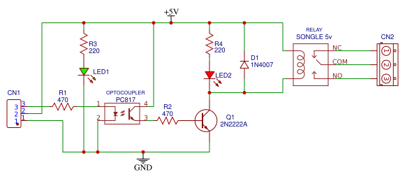 Módulo relé 5 V con optoacoplador Resources - EasyEDA