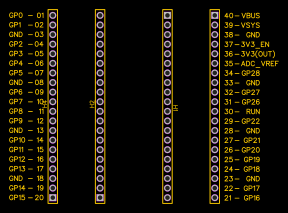 PCB_Raspberry Pi Pico H headers Resources - EasyEDA
