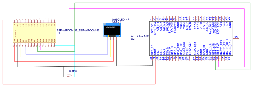 ESP + A9G OLED Resources - EasyEDA