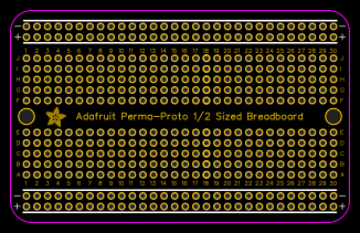ADAFRUIT PERMA-PROTO HALF-SIZED BREADBOARD PCB Resources - EasyEDA