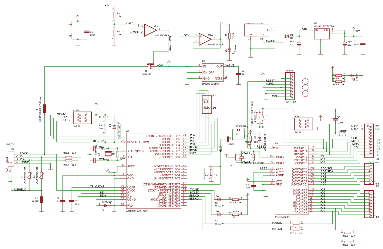 SCH arduino UNO R3 Resources - EasyEDA