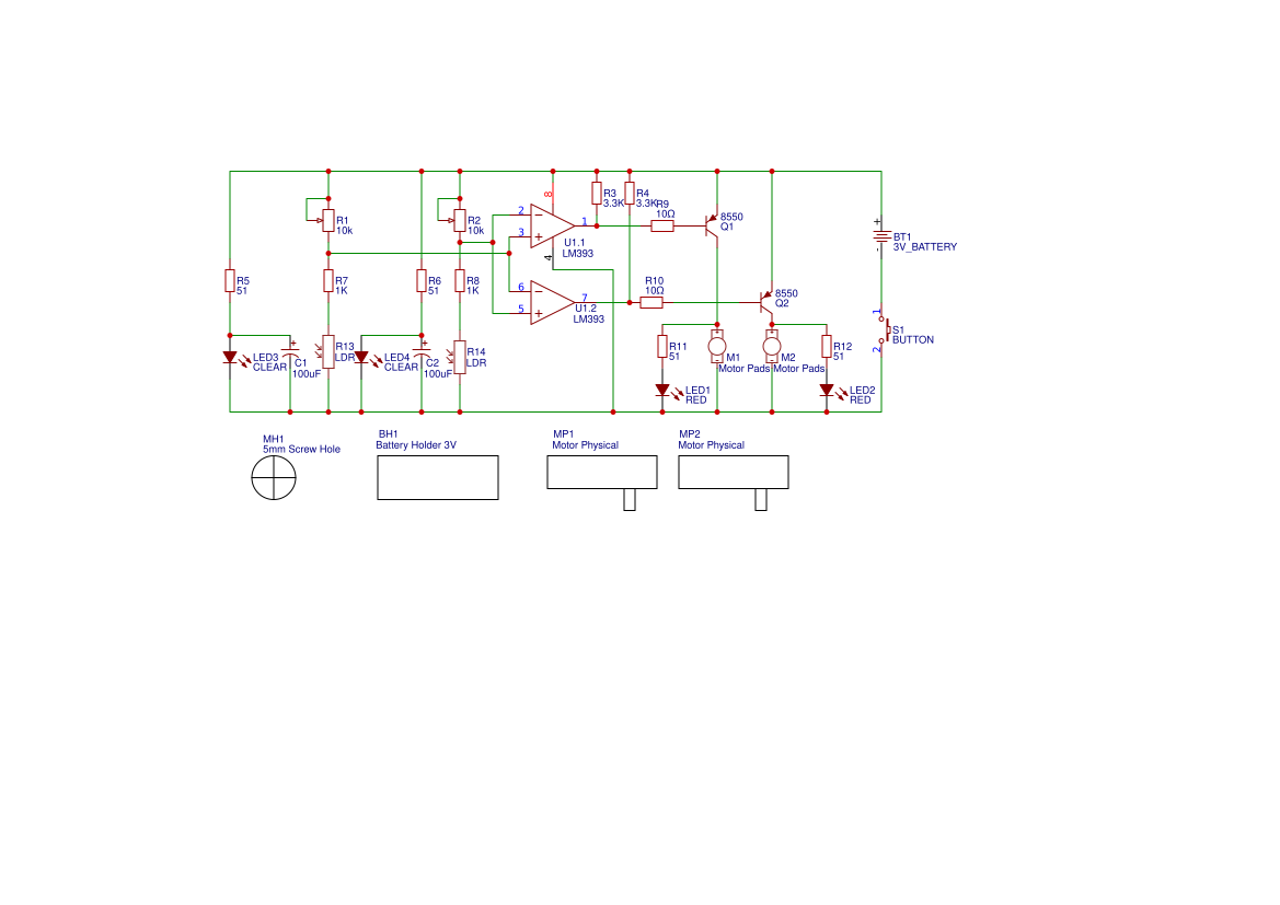 Line Following Robot Schematic Resources - EasyEDA