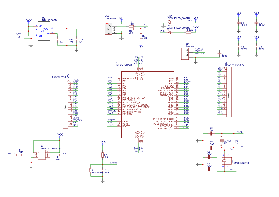 STM32 Module Resources - EasyEDA