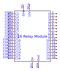 16 Relay Module Resources - EasyEDA