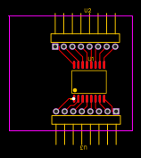 PCB_PCF8574T SMD IC ADAPTER Resources - EasyEDA