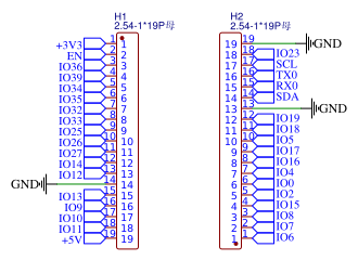 ESP-WROOM-32D Headers Resources - EasyEDA