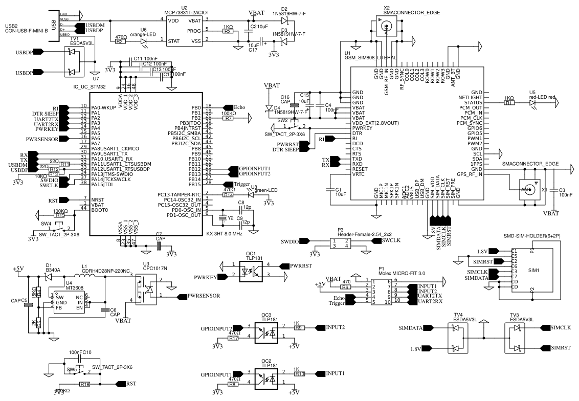 SIM808 GPS COPY Resources - EasyEDA
