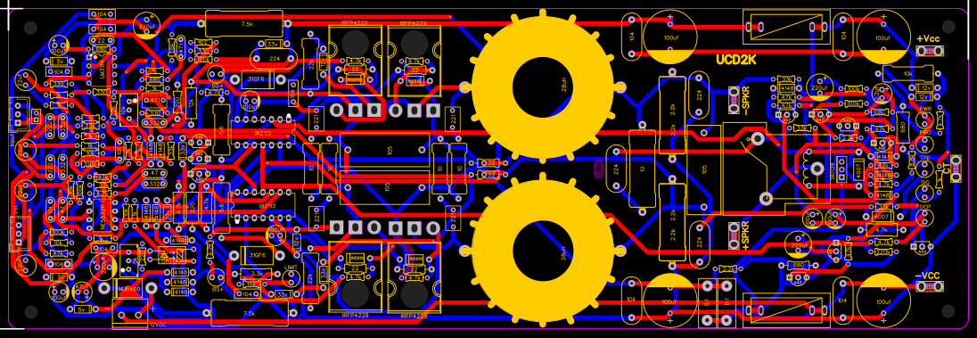 PCB_Class D UcD2k Fullbridge Resources - EasyEDA