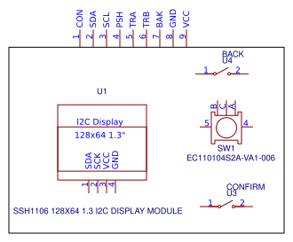TZT 0.96/1.3 Inch OLED Display Module With Button EC11 Rotary Encoder IIC Interface LCD Screen ...