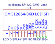 lcd display SPI I2C GMG12864 Resources - EasyEDA