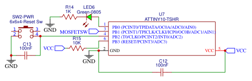 Attiny10 Pushbutton Switch Resources - EasyEDA