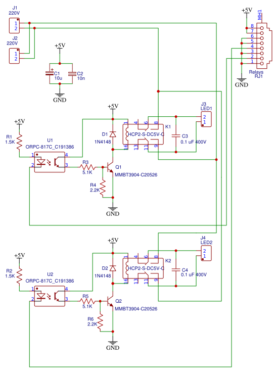 Relay Board Resources - EasyEDA
