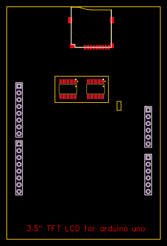 3.5 TFT LCD Shield RED For Arduino Uno Resources - EasyEDA